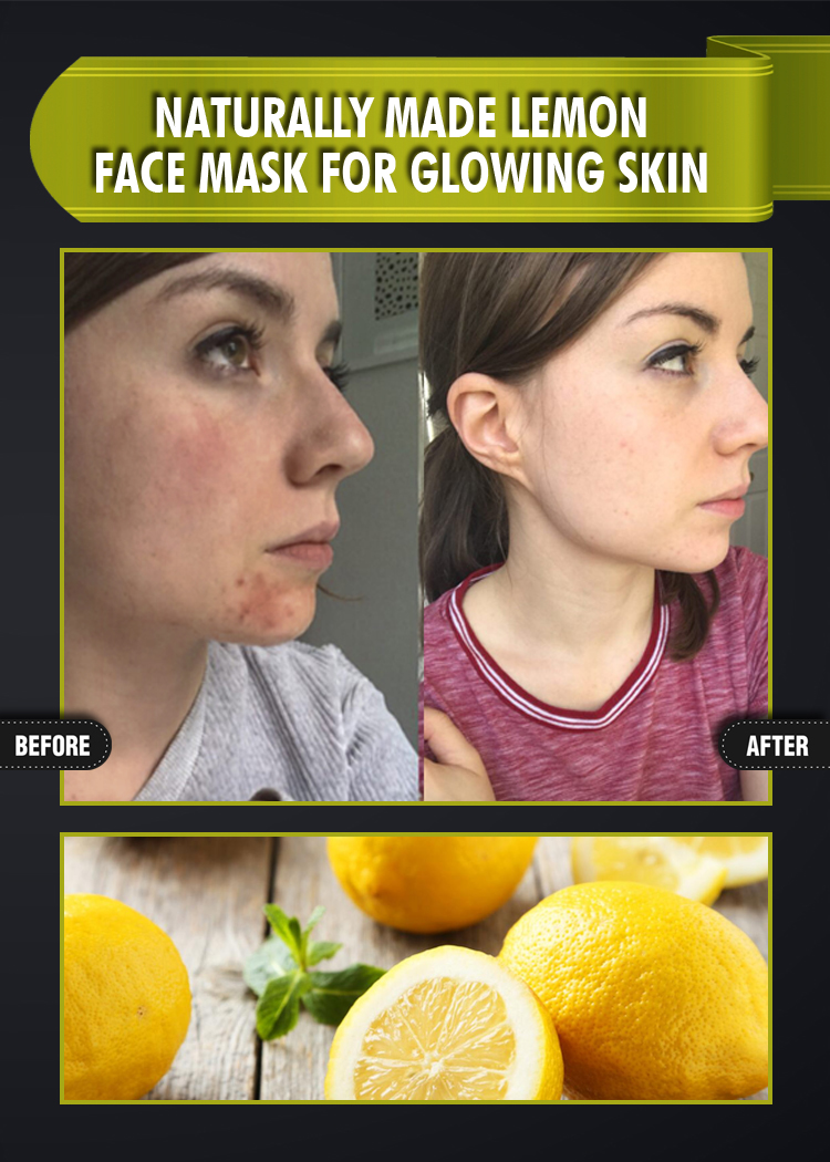 NATURALLY MADE LEMON FACE MASK FOR GLOWING SKIN