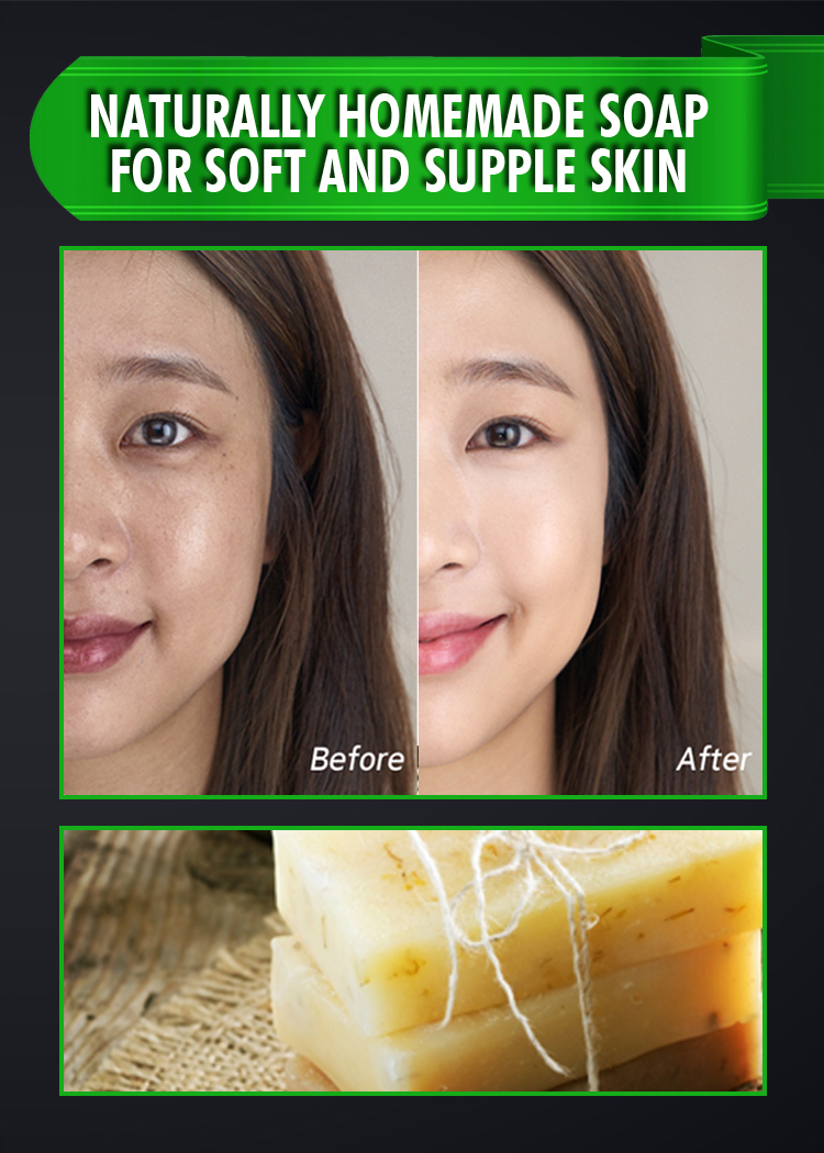 NATURALLY HOMEMADE SOAP FOR SOFT AND SUPPLE SKIN