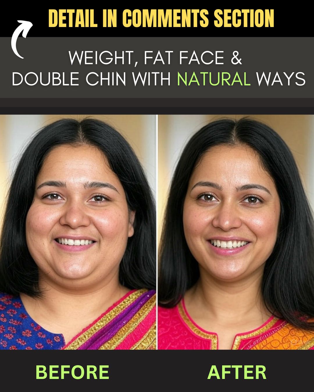 Article on Weight, Fat Face & Double Chin with Natural Ways - V Beautify