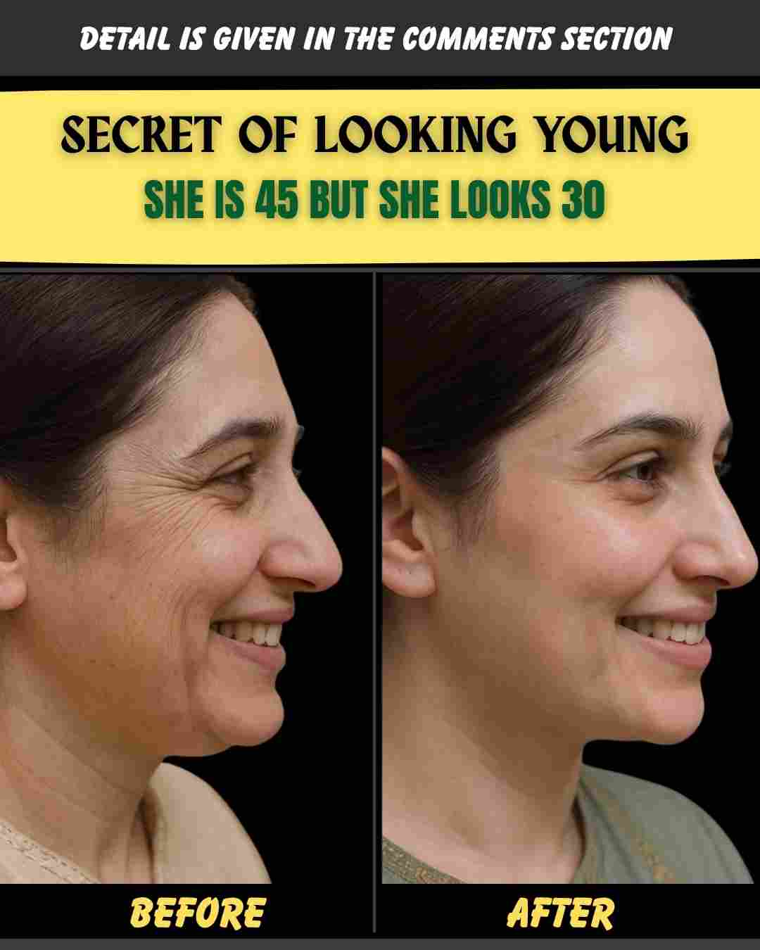 SECRET OF LOOKING YOUNG – SHE IS 45 BUT SHE LOOKS 30 - V Beautify